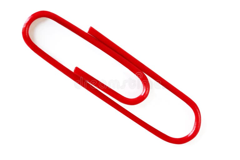 Red Paperclip stock photo. Image of paperclip, idea, supplies - 3074686
