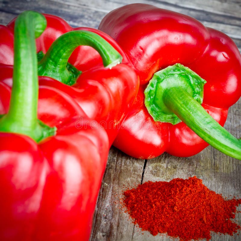 Red paprika stock image. Image of paprika, cooking, vegetarian - 64584491