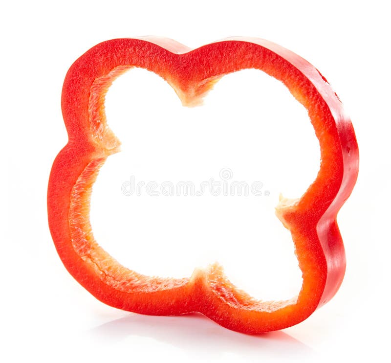 Red paprika slice stock photo. Image of healthy, organic - 66089466
