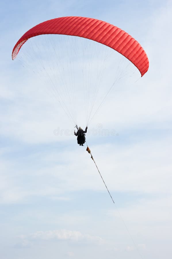 Paramotor Glider Over Ocean Stock Photo - Image of horizon, paraglider ...