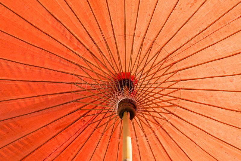 Red parasol with sunlight stock image. Image of parasol - 65759451