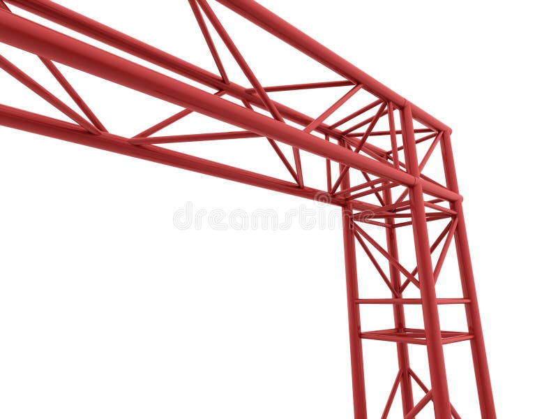 Red Part of Stage Construction Stock Illustration - Illustration of ...