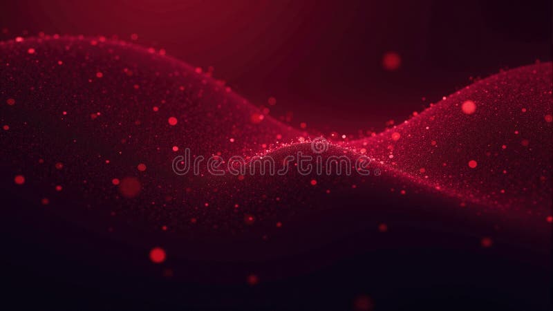 Red Particle Wave Flowing Background Stock Photo - Image of modern ...