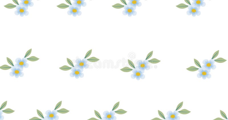 Red Particles Floating Over Floral Design in Seamless Pattern Against ...
