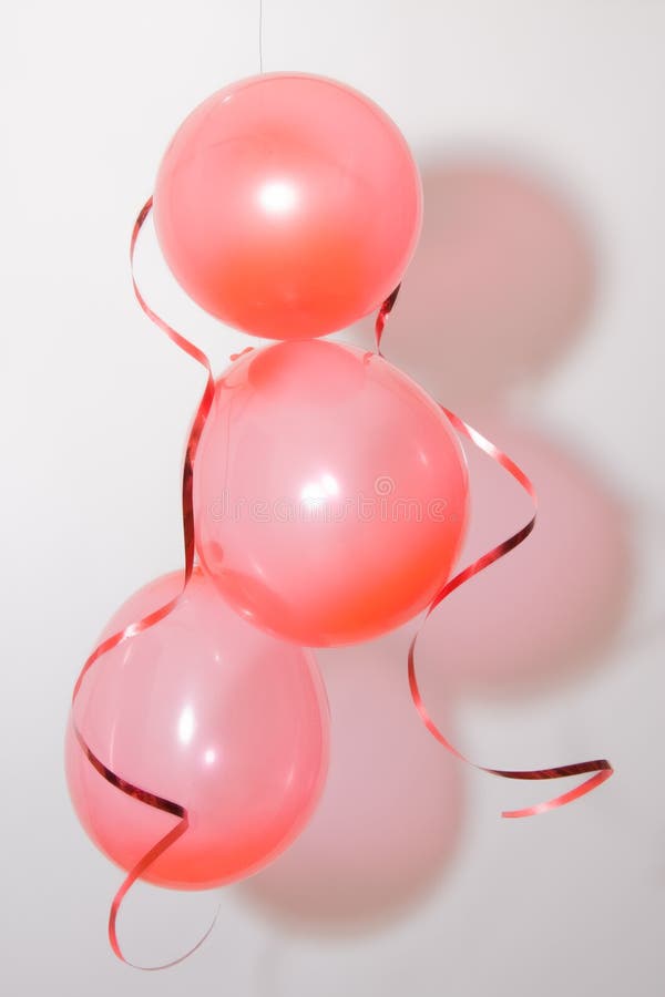 Red party balloons stock image. Image of balloons, white - 3752923