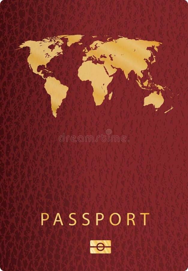 Red Leather Passport Stock Illustrations – 207 Red Leather Passport ...