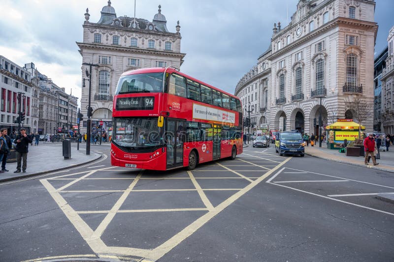 Red Passenger Bus in London Editorial Photo - Image of street, culture ...