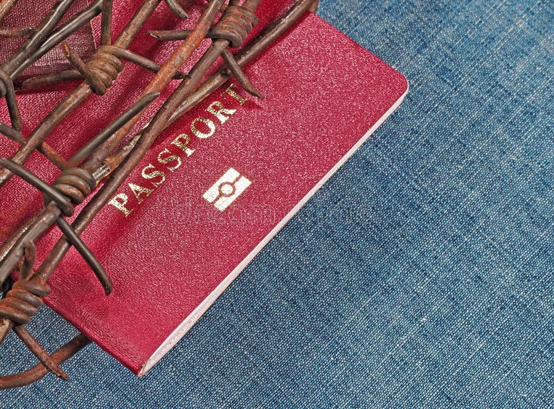 Red Passport Behind Barbed Wire Stock Photos - Free & Royalty-Free ...