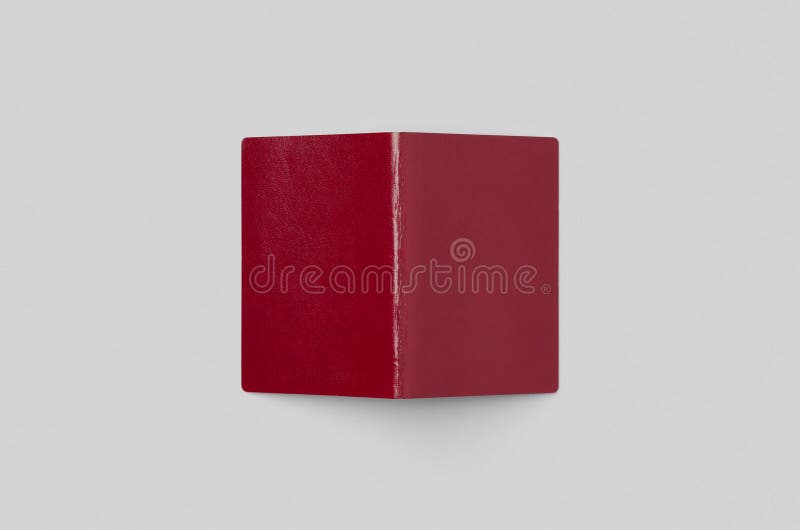 Red Passport Mockup Front and Back Side Stock Photo - Image of ...