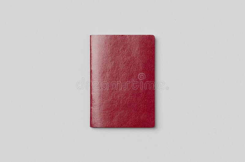 Red Passport Mockup Front and Back Side Stock Photo - Image of ...