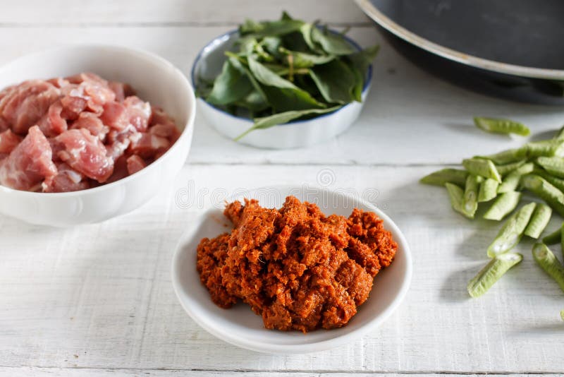 Red paste. stock photo. Image of bowl, delicious, cooking - 72922954