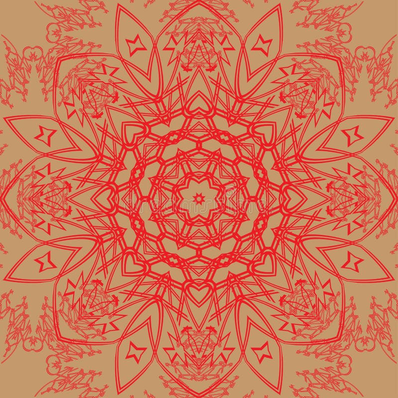 Red lace pattern stock illustration. Illustration of beauty - 125886314