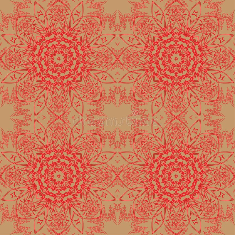 Red lace pattern stock illustration. Illustration of fine - 125888240