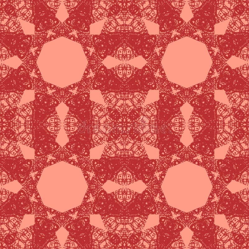 Red lace pattern stock illustration. Illustration of complex - 125974187