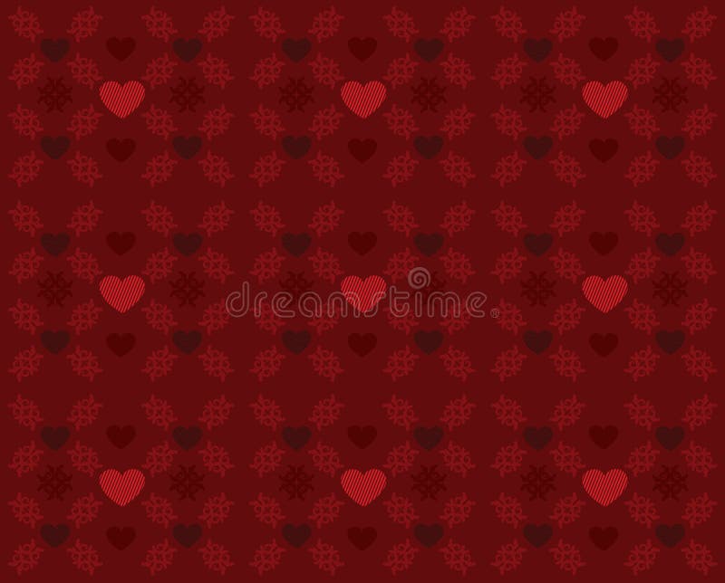 Red pattern with hearts stock vector. Illustration of grunge - 28854157