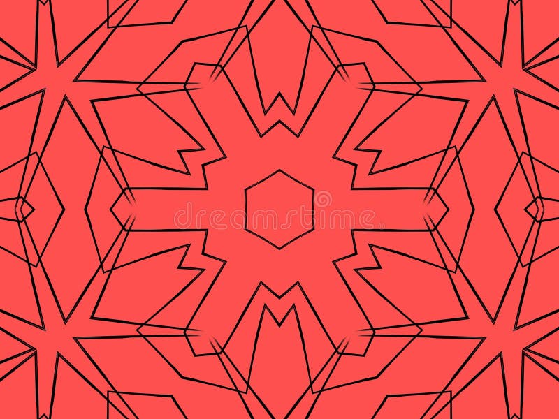 Red pattern illustration. stock illustration. Illustration of geometric ...