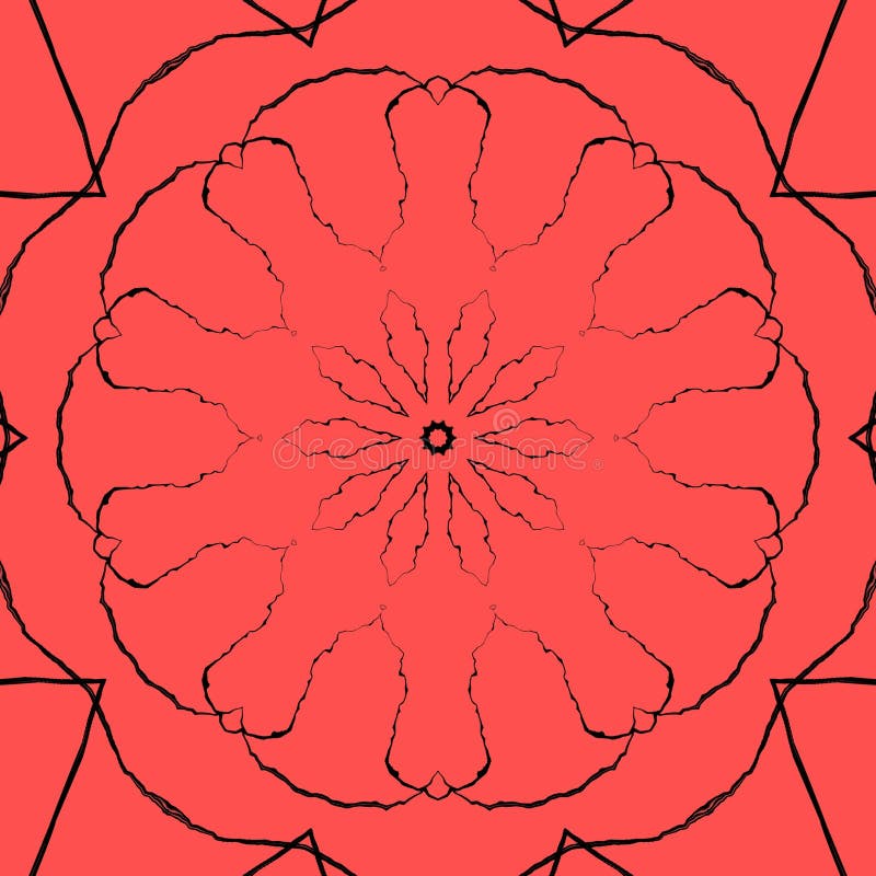 Red pattern illustration. stock illustration. Illustration of decor ...