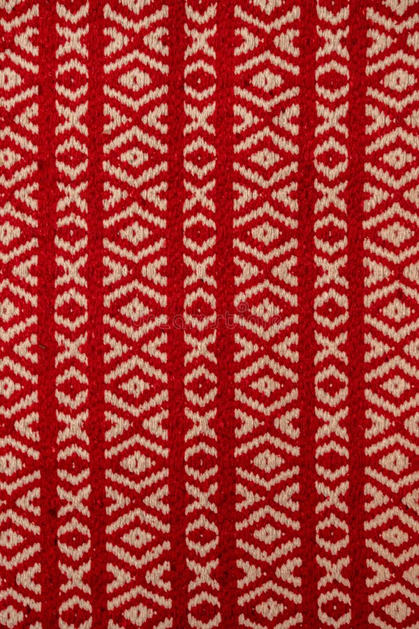 Red Pattern of an Old Carpet Stock Image - Image of bohemian, ethnicity ...