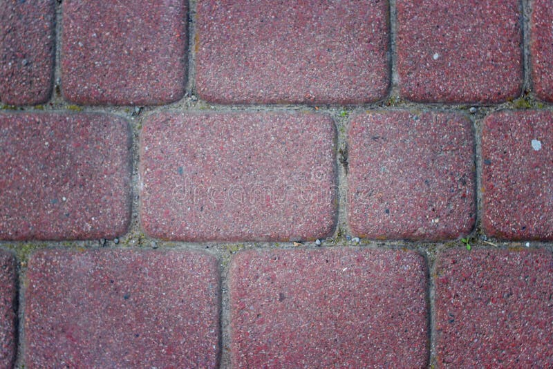 Red paving slabs stock image. Image of architecture - 115320617