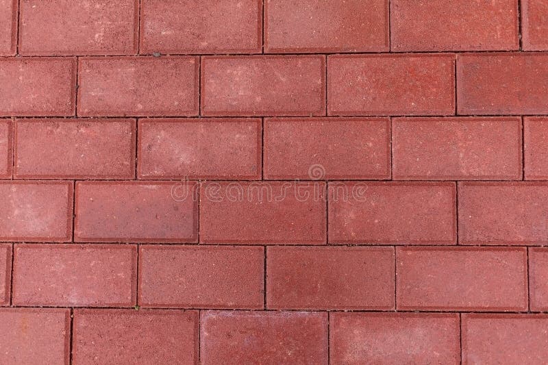 Red Paving Slabs Texture Background Stock Image - Image of path ...