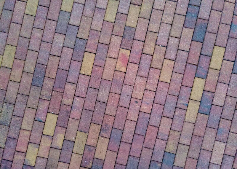 Red Paving Stones Assembled As a Walkway Stock Photo - Image of ...