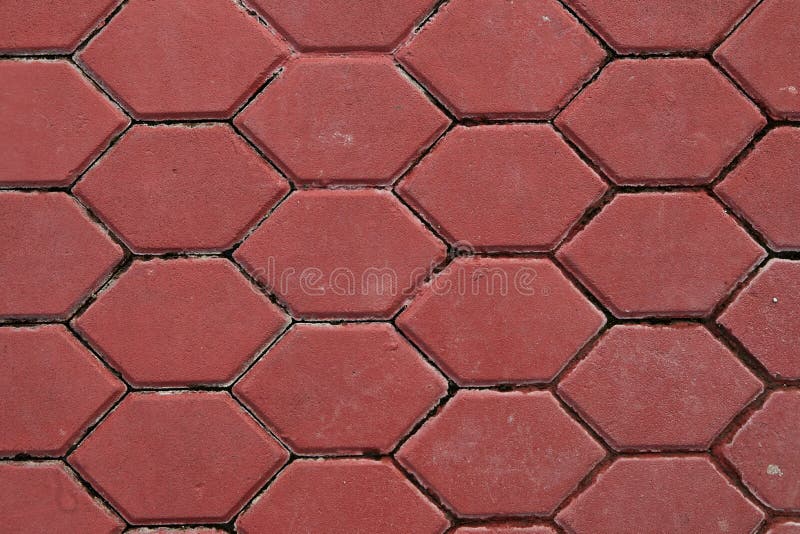 Red paving tiles stock image. Image of ground, city, floor - 77001249