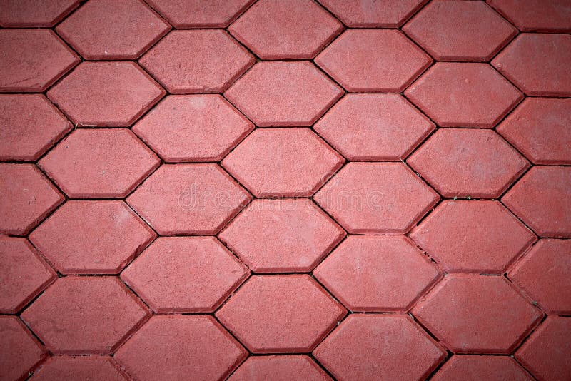 Red paving tiles stock photo. Image of outdoor, abstract - 78532450