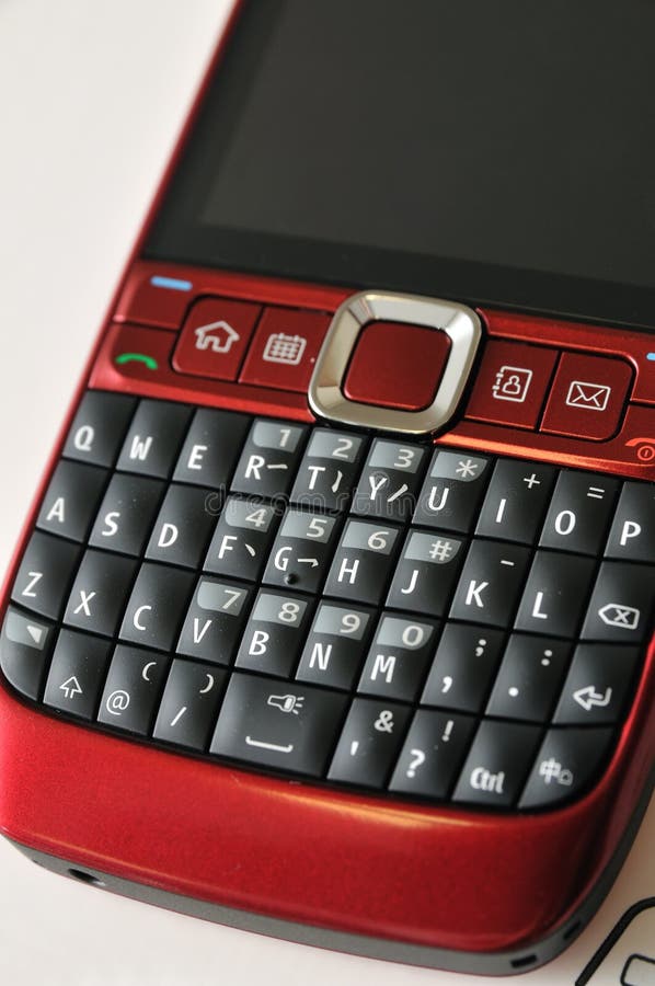 Red pda phone stock photo. Image of keypad, phone, assistant - 11978264