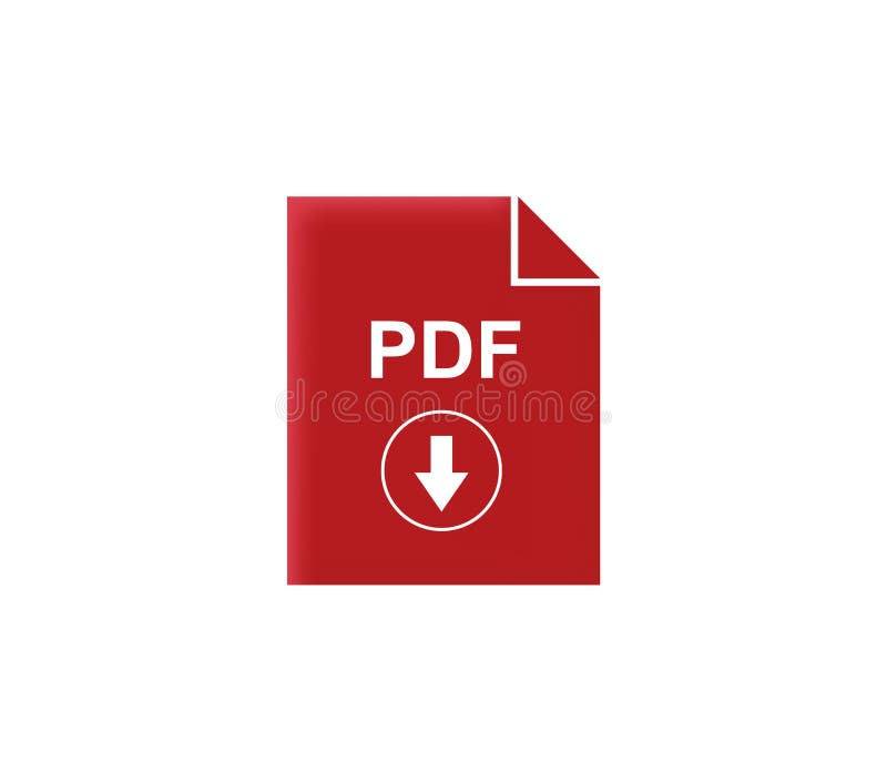 Red Pdf File for Download and Upload Template Stock Vector ...