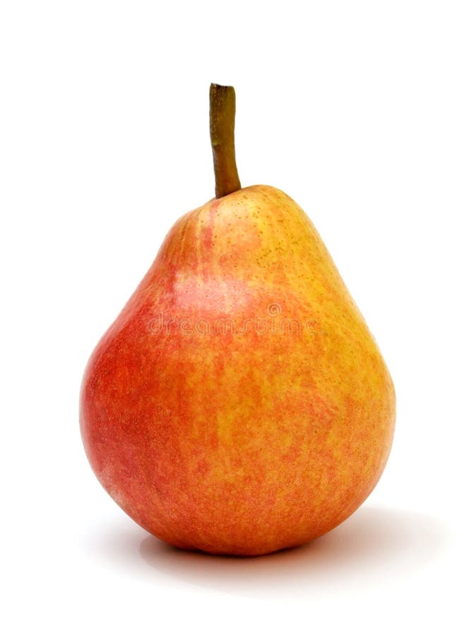 Red pear stock image. Image of isolated, yellow, natural - 2253703