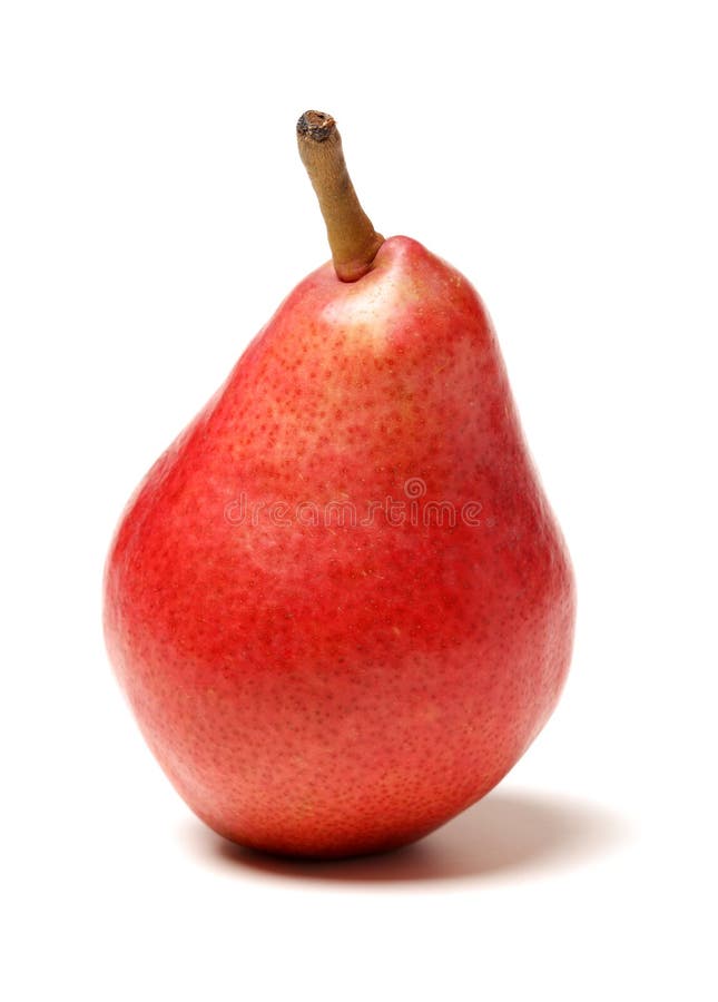 Red pear stock image. Image of isolated, macro, shape - 136216273