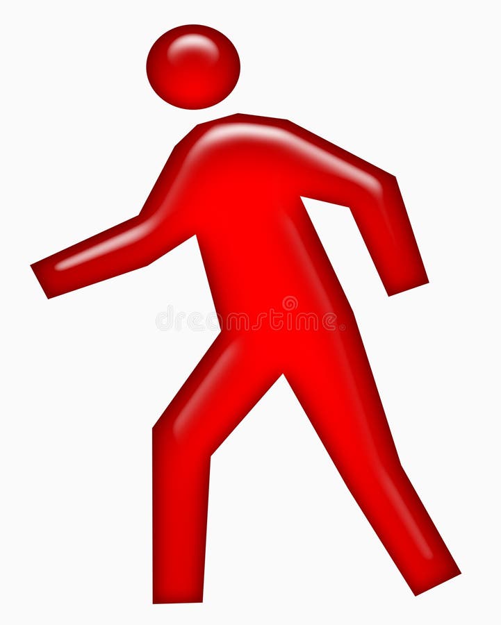 Red pedestrian walking stock image. Image of both, walk - 6447283