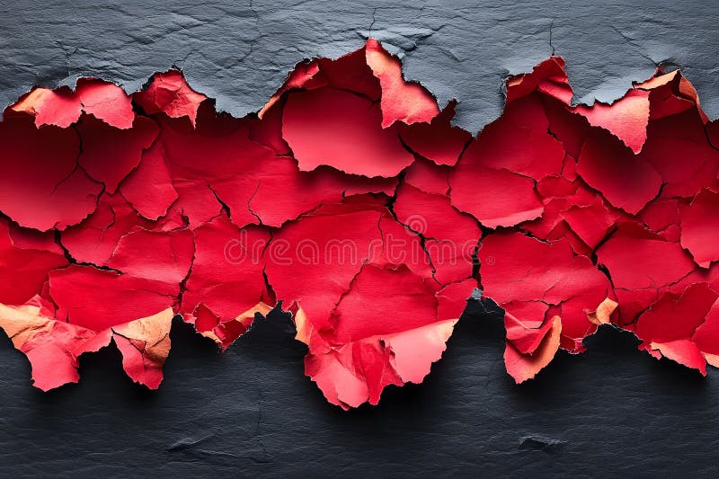 Red Peeling Paint Texture on Dark Background for Creative Design and ...