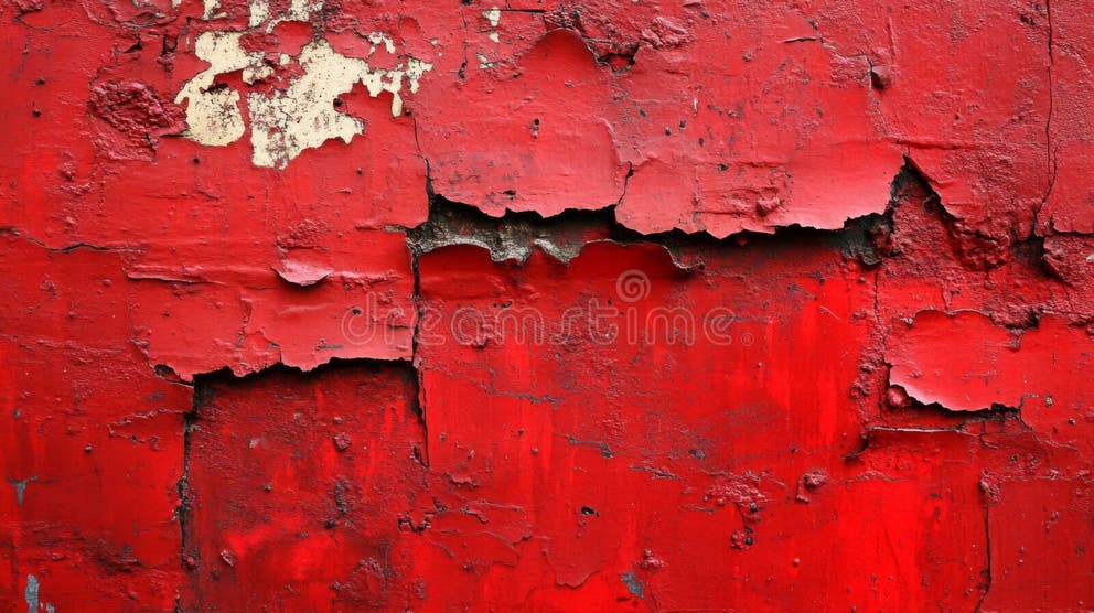 Red Peeling Paint Surface Texture Background Stock Illustration ...