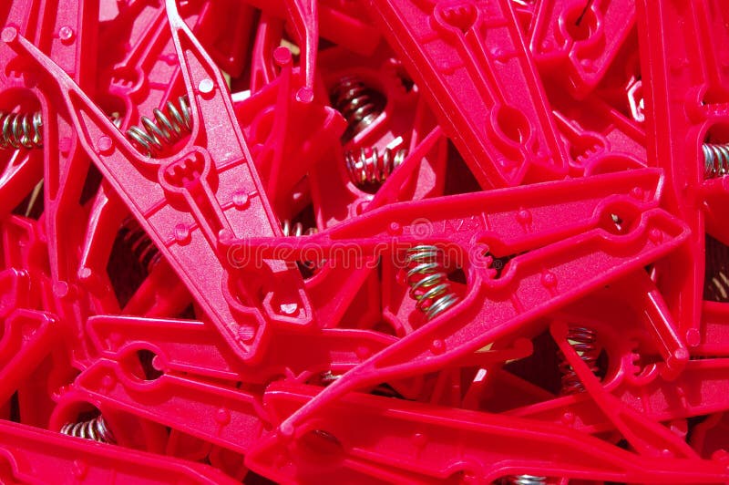 Red peg collection stock image. Image of array, clip - 11477599