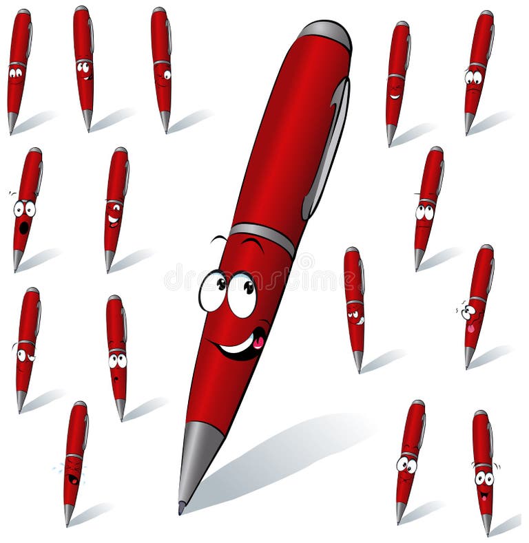 Funny Red Cartoon Pen Stock Illustrations – 1,210 Funny Red Cartoon Pen ...