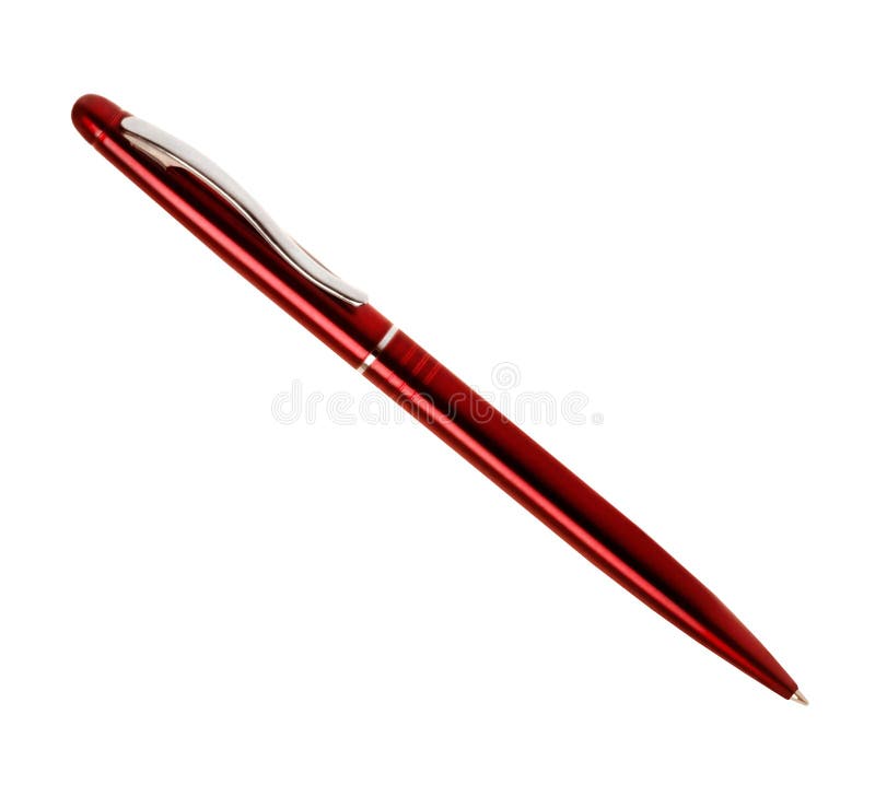 Red Pen isolated stock photo. Image of office, abstract - 7587548