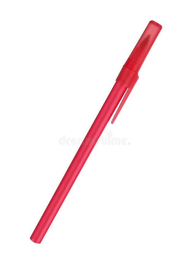 Red pen stock photo. Image of vertical, supply, close - 46696162