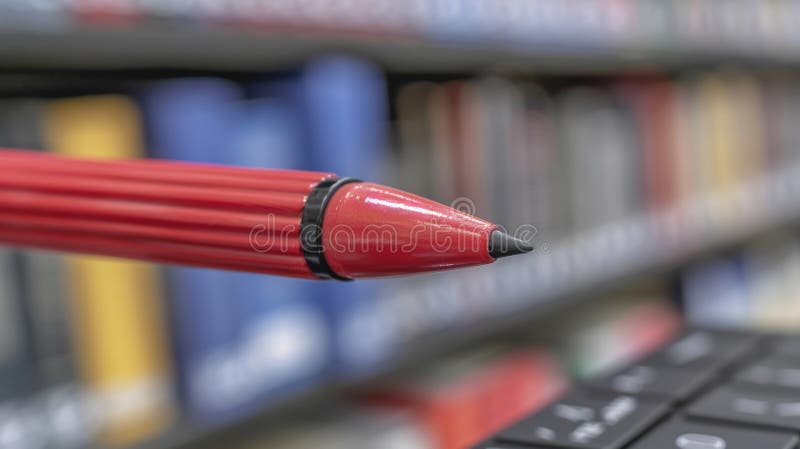 A red pen is stock image. Image of individual, generated - 320552735