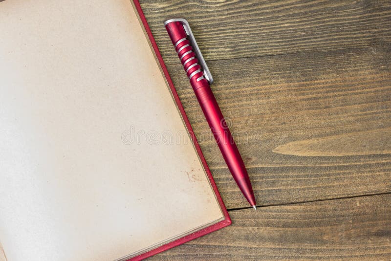 Red pen, red book stock image. Image of education, learning - 65484331