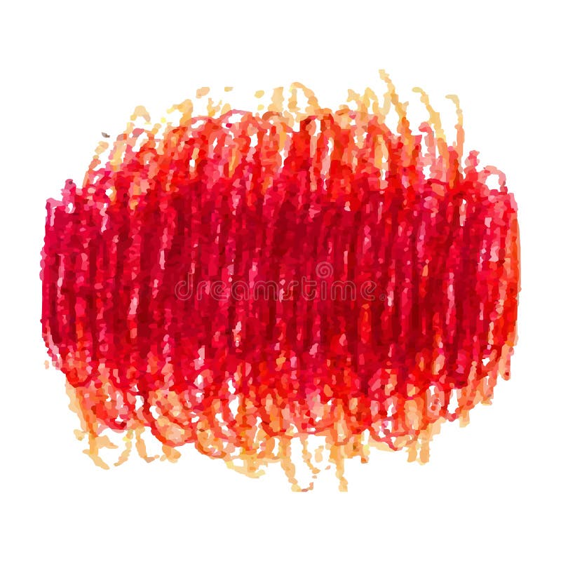 Red Pen Scribble Texture Stain Isolated on White Background Stock ...