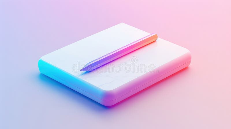 Abstract Notepad App Icon stock illustration. Illustration of digital ...