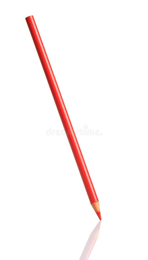 Red pencil stock image. Image of graphite, draw, horizontal - 9068775