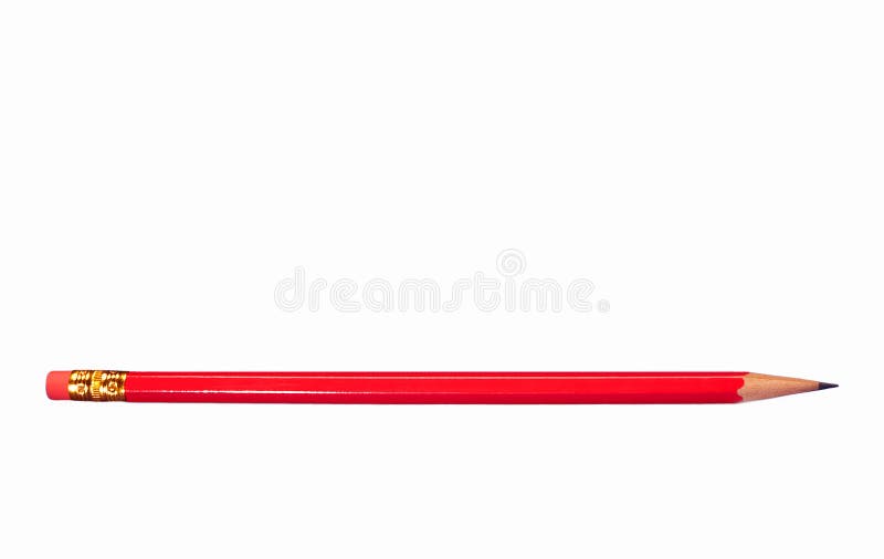 Red pencil stock photo. Image of white, pencil, write - 11314098