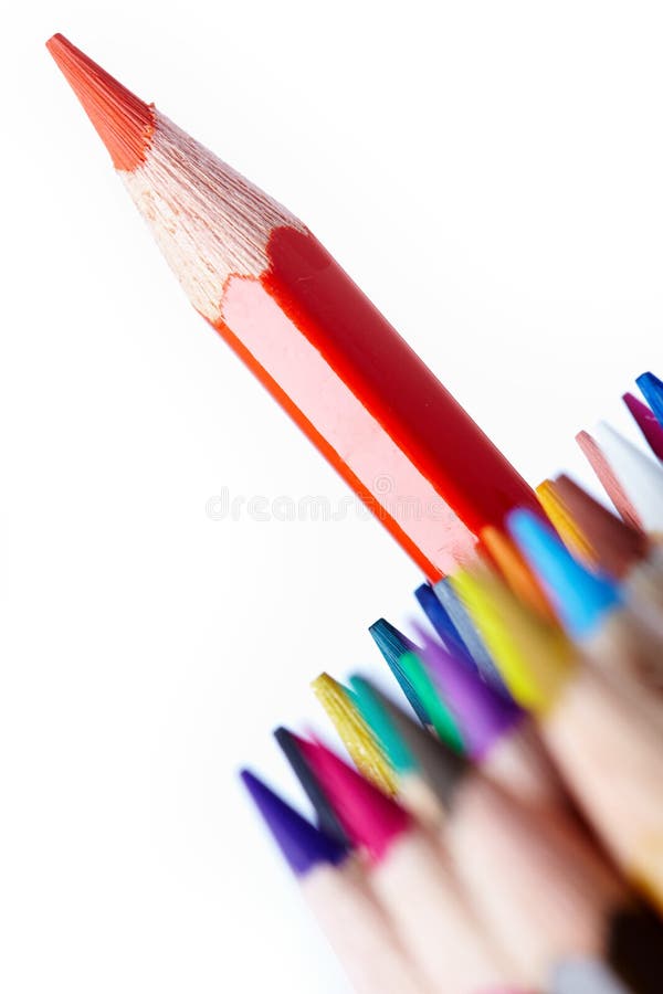 Red pencil stock photo. Image of pattern, orange, line - 15104712