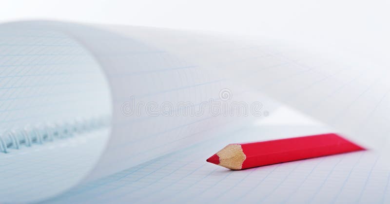 Red pencil. stock image. Image of place, objects, business - 17373277