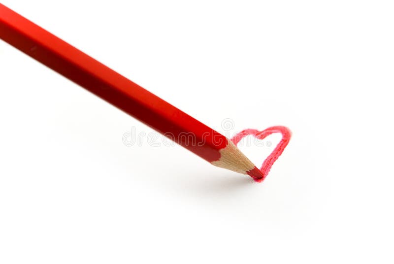 Red pencil stock image. Image of paint, light, wood, draw - 4694493