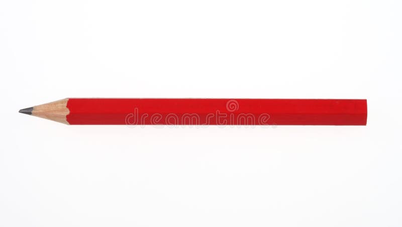 Red pencil stock image. Image of graphite, draw, horizontal - 9068775