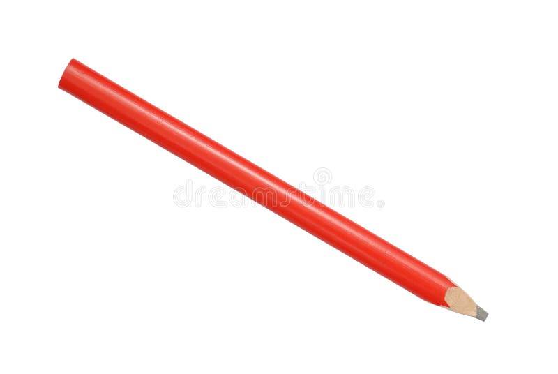 Red Pencil stock photo. Image of draw, isolated, wooden - 977384
