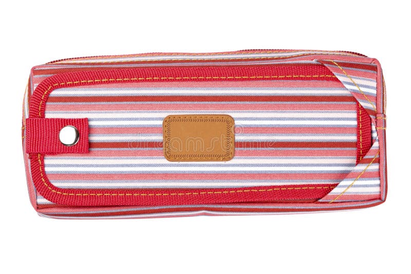 Red pencil case stock image. Image of colored, case, office - 12534731